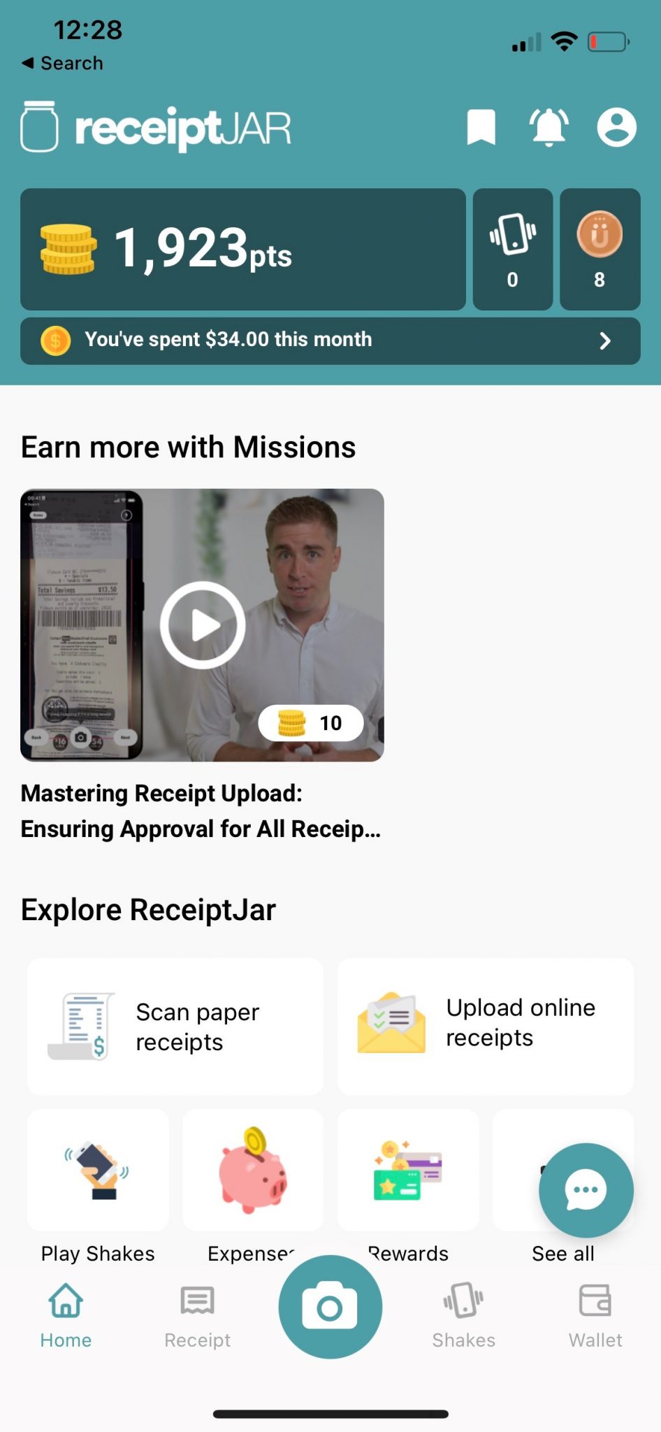 ReceiptJar Australia Review: Easy money for shopping!